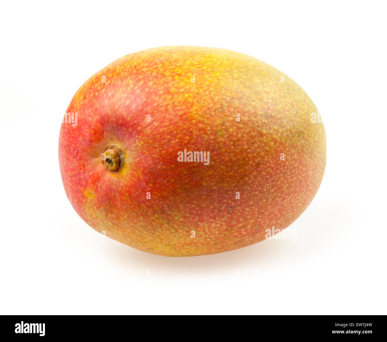 Single ripe whole mango fruit isolated on white background Stock Photo ... Single ripe whole mango fruit isolated on white background Stock Photo ...