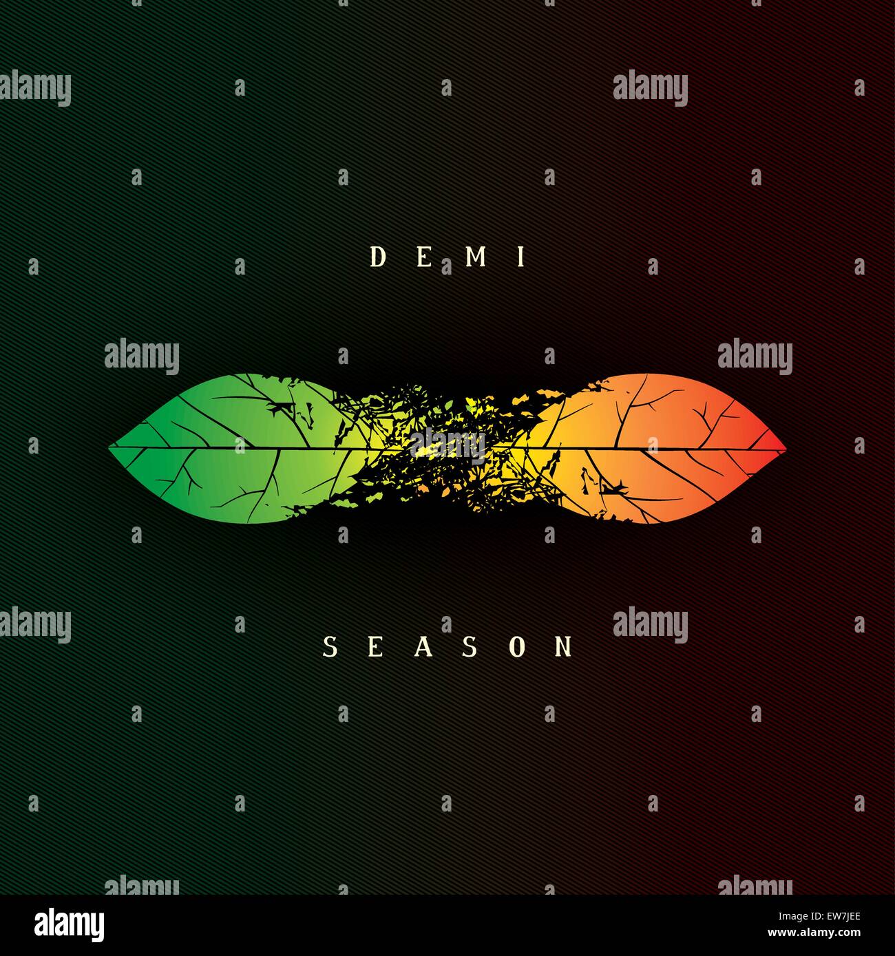 Demi seasonal creative design as the leaves transition from green to ...