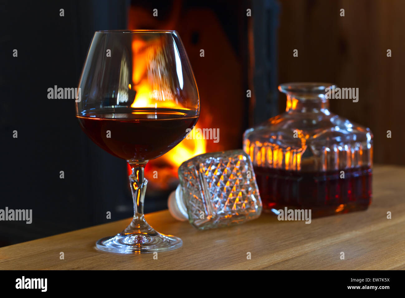 Brandy glass fire hi-res stock photography and images - Alamy