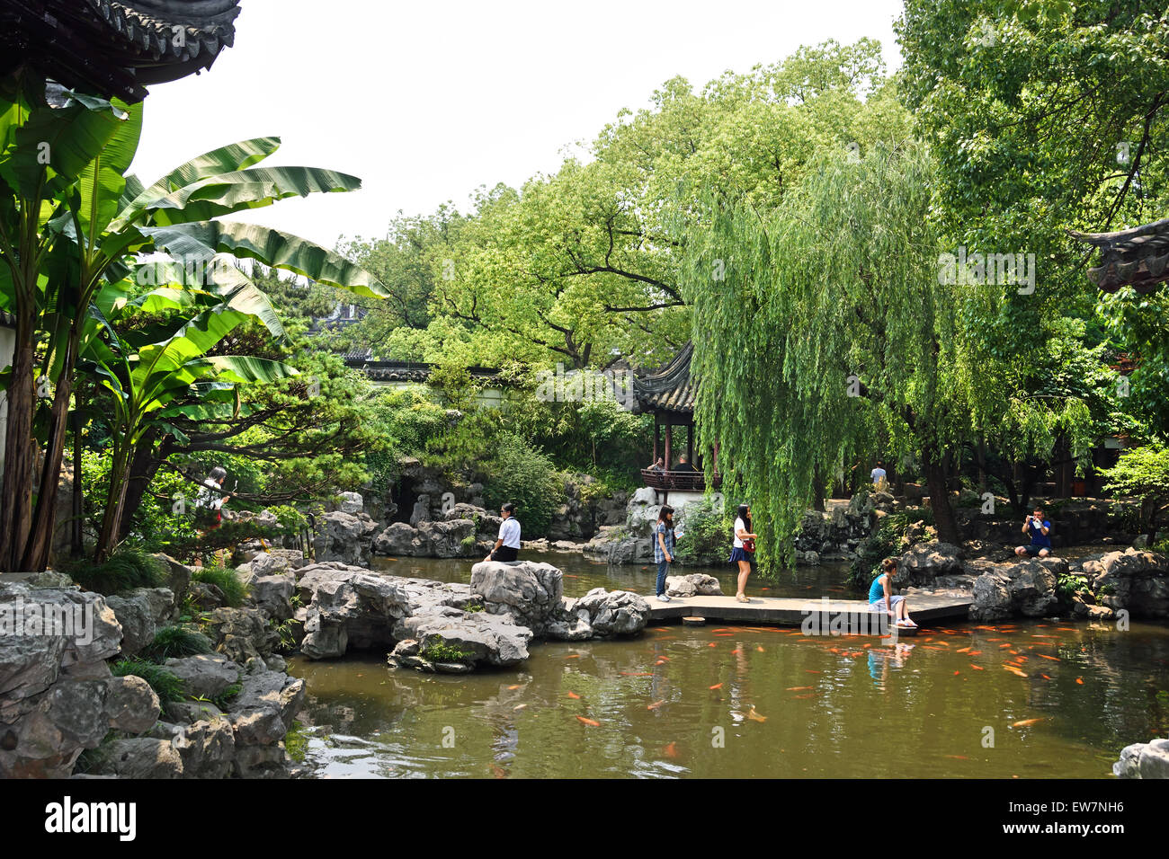 Yuyuan Gardens in Shanghai Yu Yuan Garden Bazaar Chinese China Stock ...