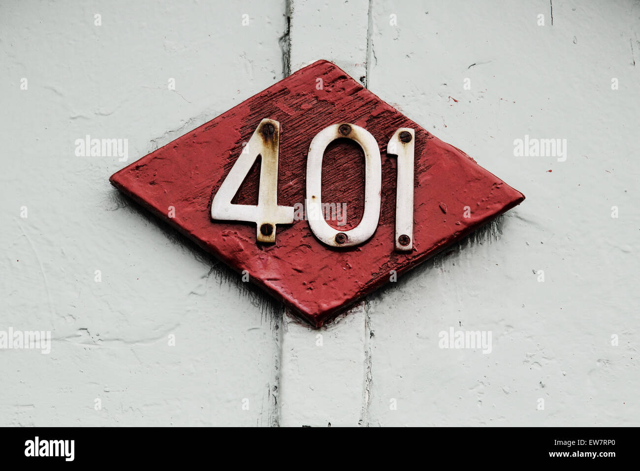 401 on red shape Stock Photo - Alamy
