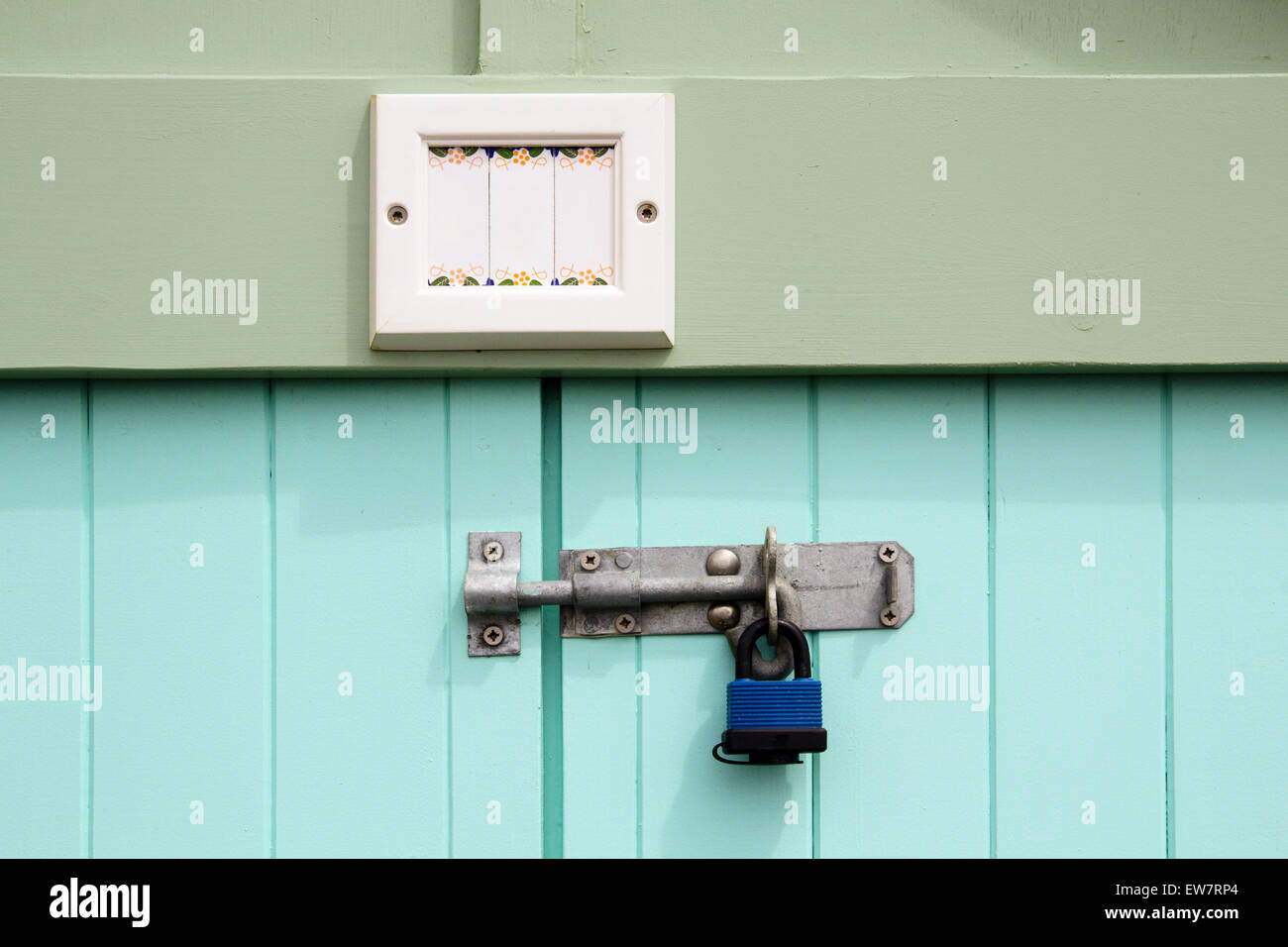 Blank sign with padlock Stock Photo - Alamy