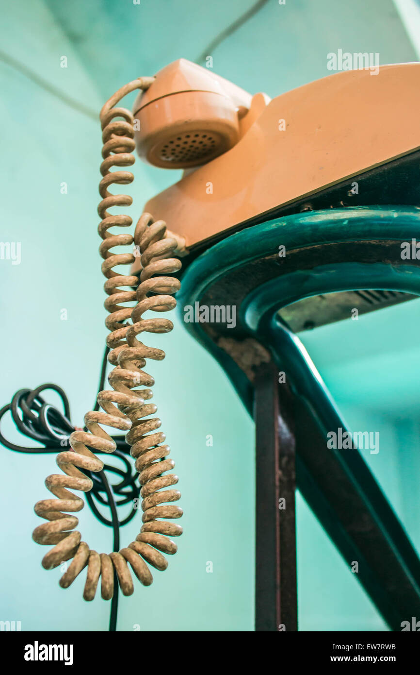 Old phone lines hi-res stock photography and images - Alamy