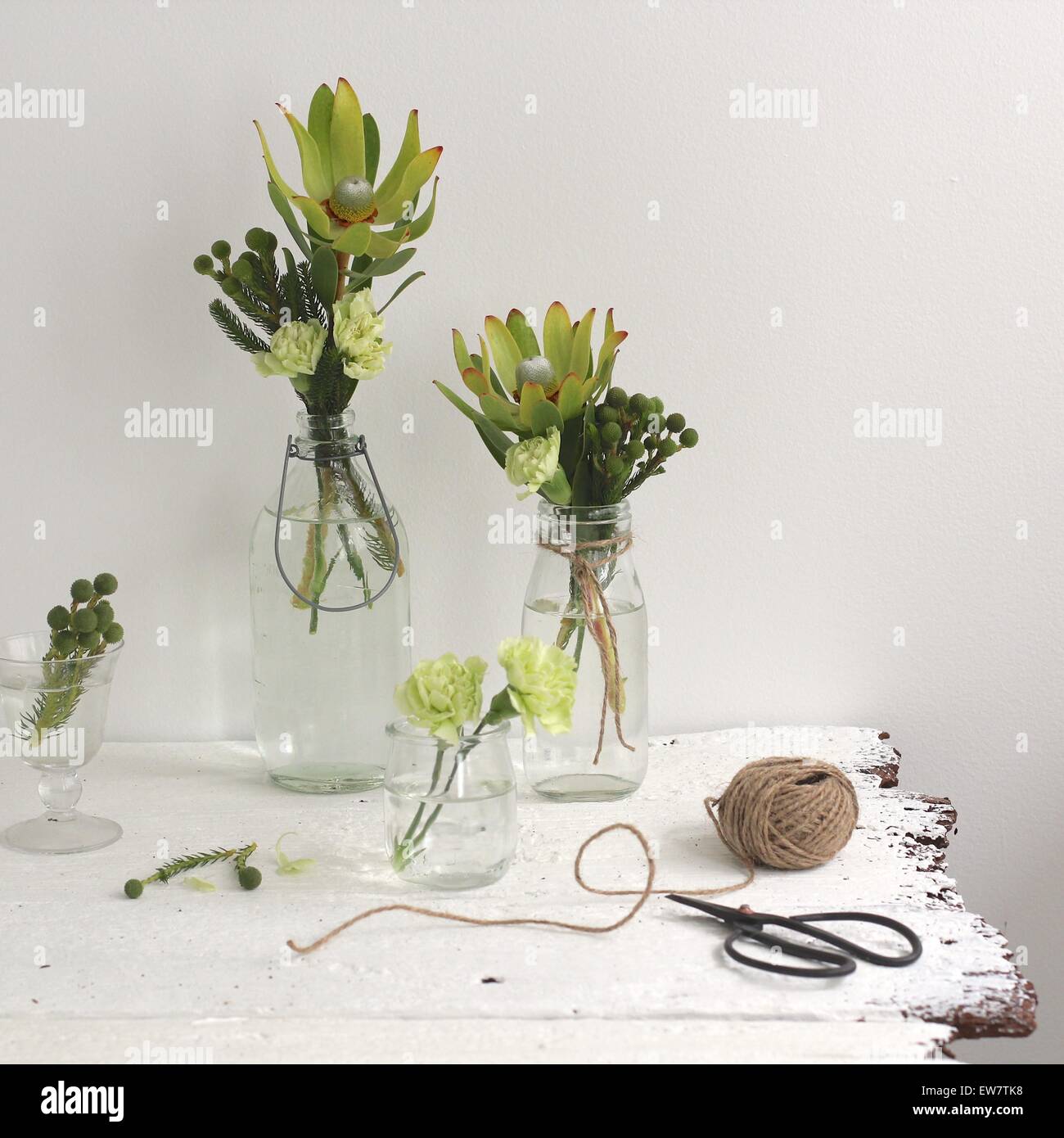 Assorted glass bottles jars hi-res stock photography and images - Alamy