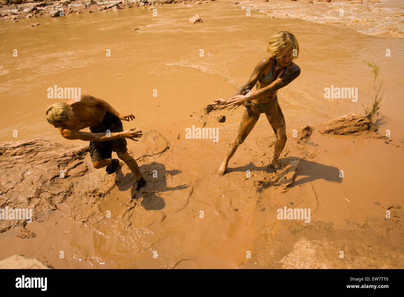 People playing covered in mud hi-res stock photography and images - Alamy