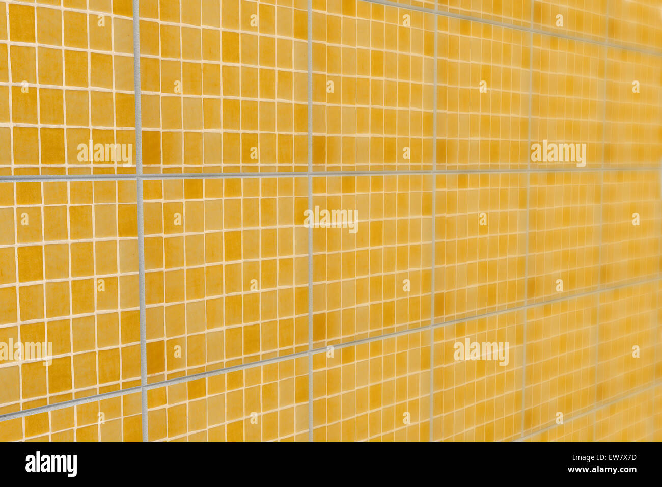 3d rendering of a bath yellow tiles wall Stock Photo - Alamy