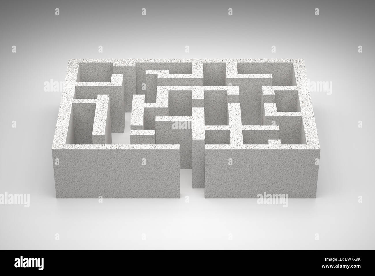 3d rendering stone maze hi-res stock photography and images - Alamy