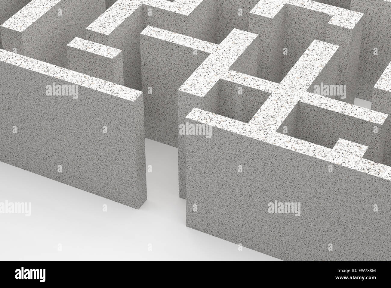 3d rendering stone maze hi-res stock photography and images - Alamy