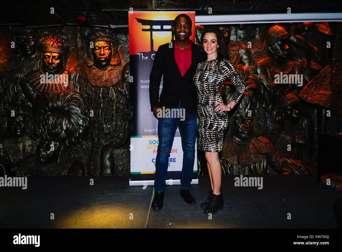 London, UK. 18th June, 2015. Model Rimmel Daniel and his ballet dancer ...