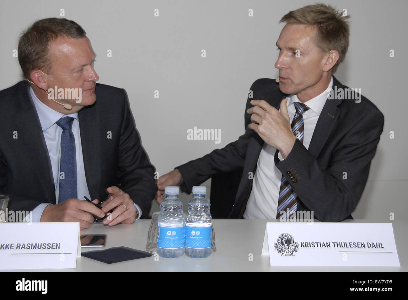 Copenhagen, Denmark. 19th June, 2015. Lars Lokke Rasmussen former prime ...
