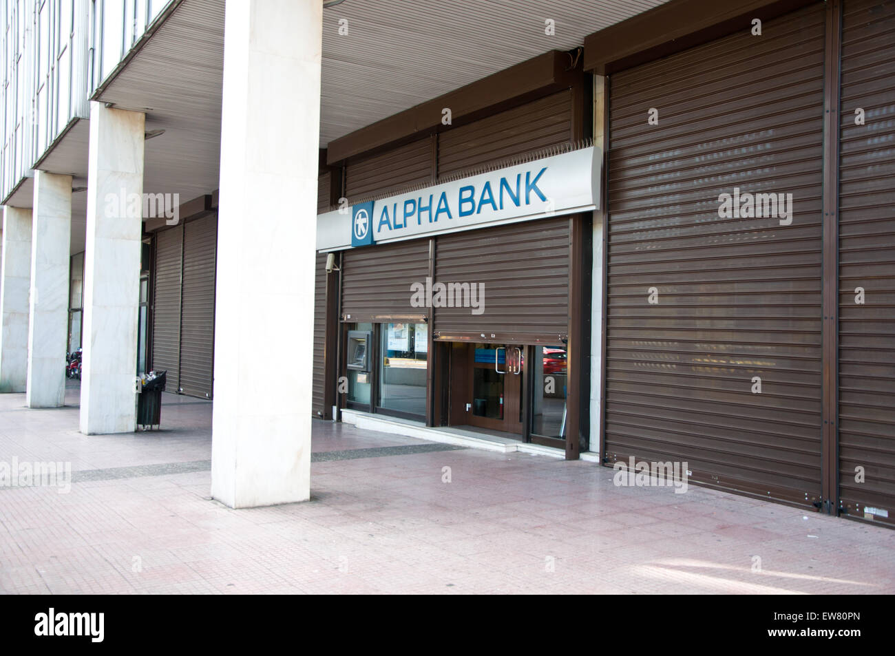Branch of the Alpha bank in Athens, Greece Stock Photo - Alamy