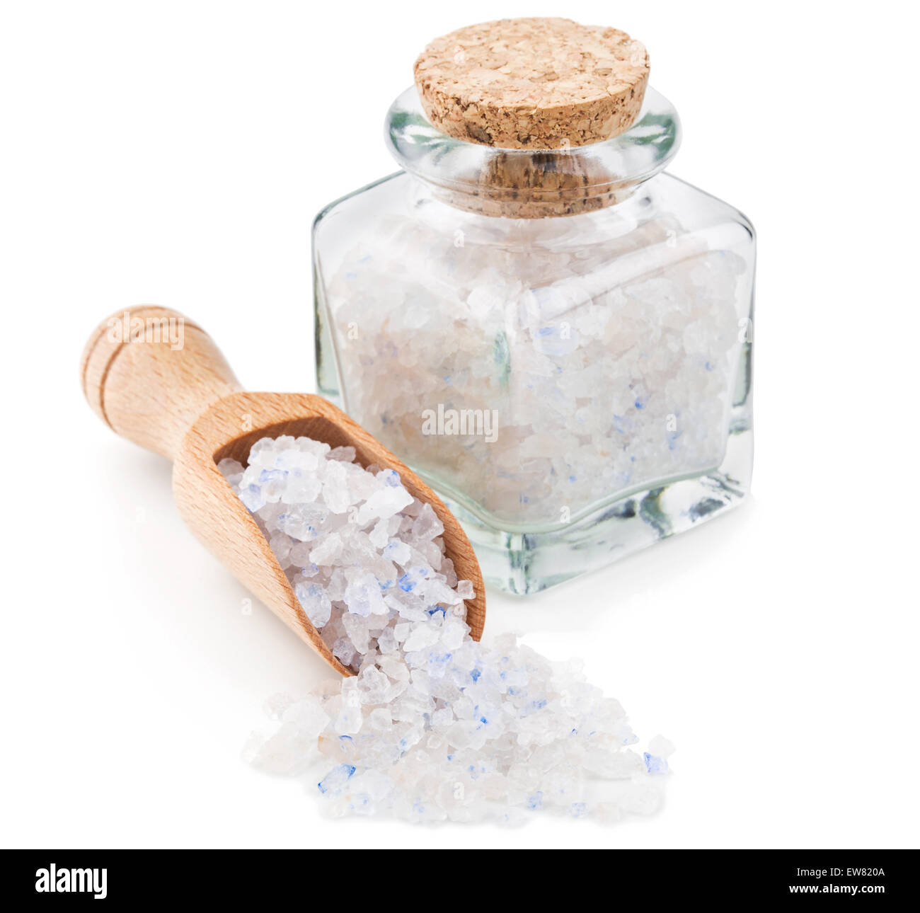 Persian blue salt in a glass bottle Stock Photo - Alamy