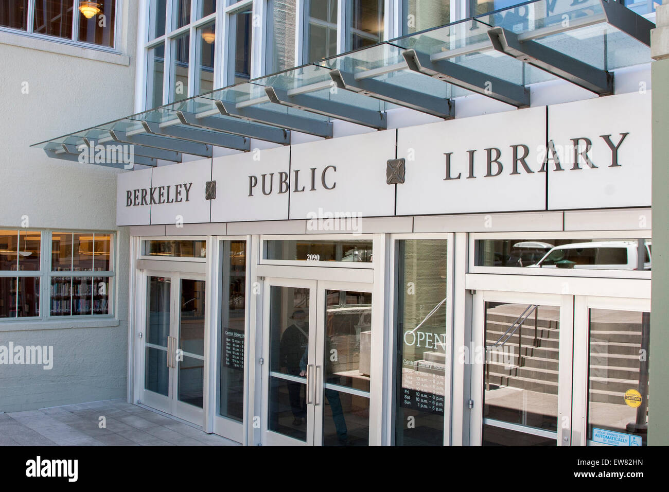 The entrance to the central Berkeley Public Library in Berkeley, California Stock Photo - Alamy