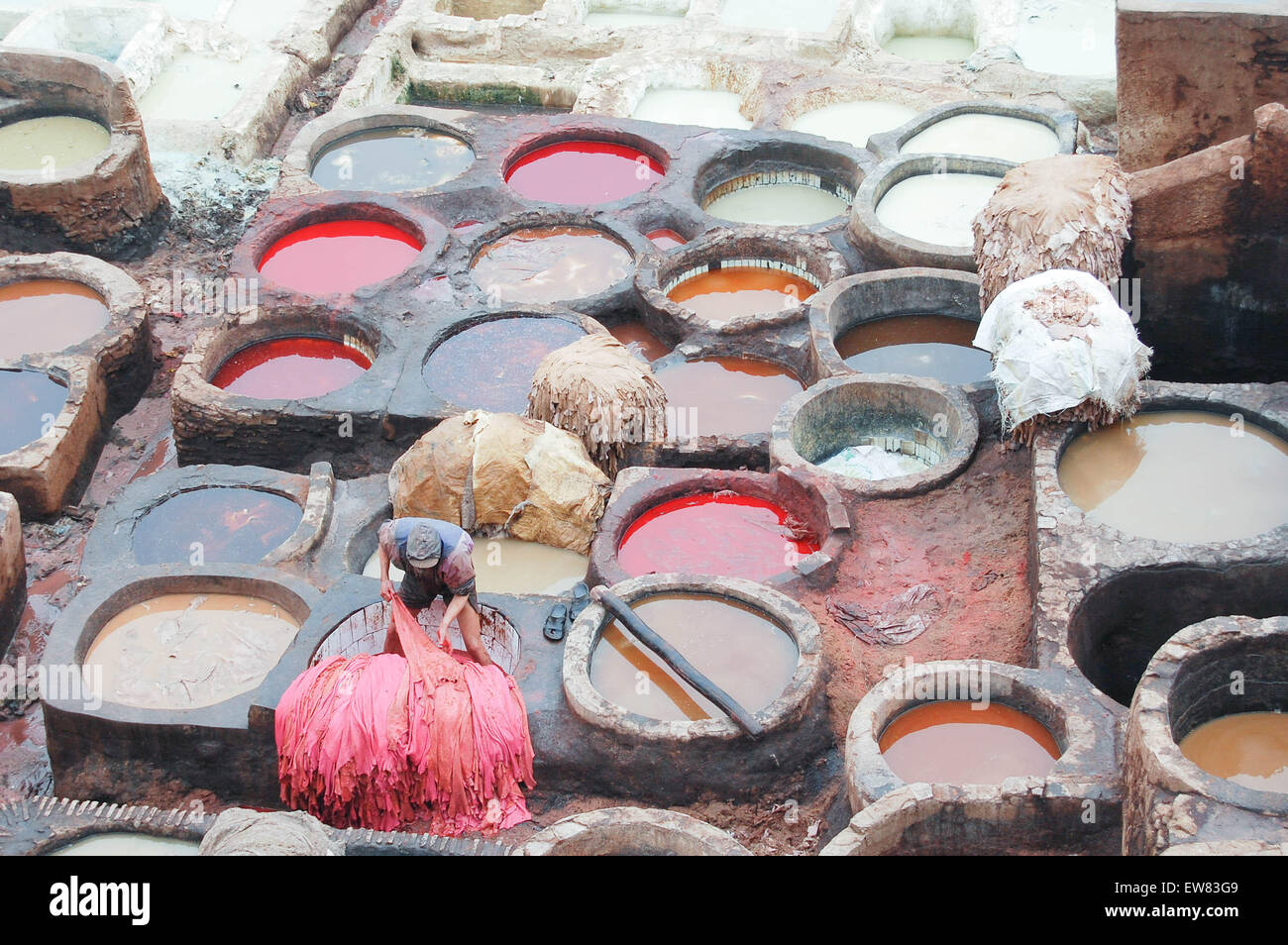 Tannery coloured leather hi-res stock photography and images - Alamy