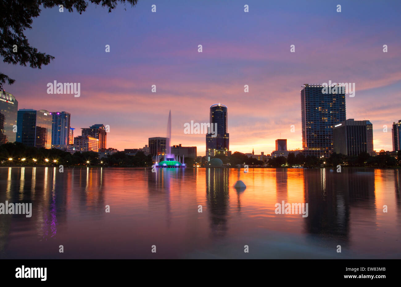 Downtown orlando sunset hi-res stock photography and images - Alamy