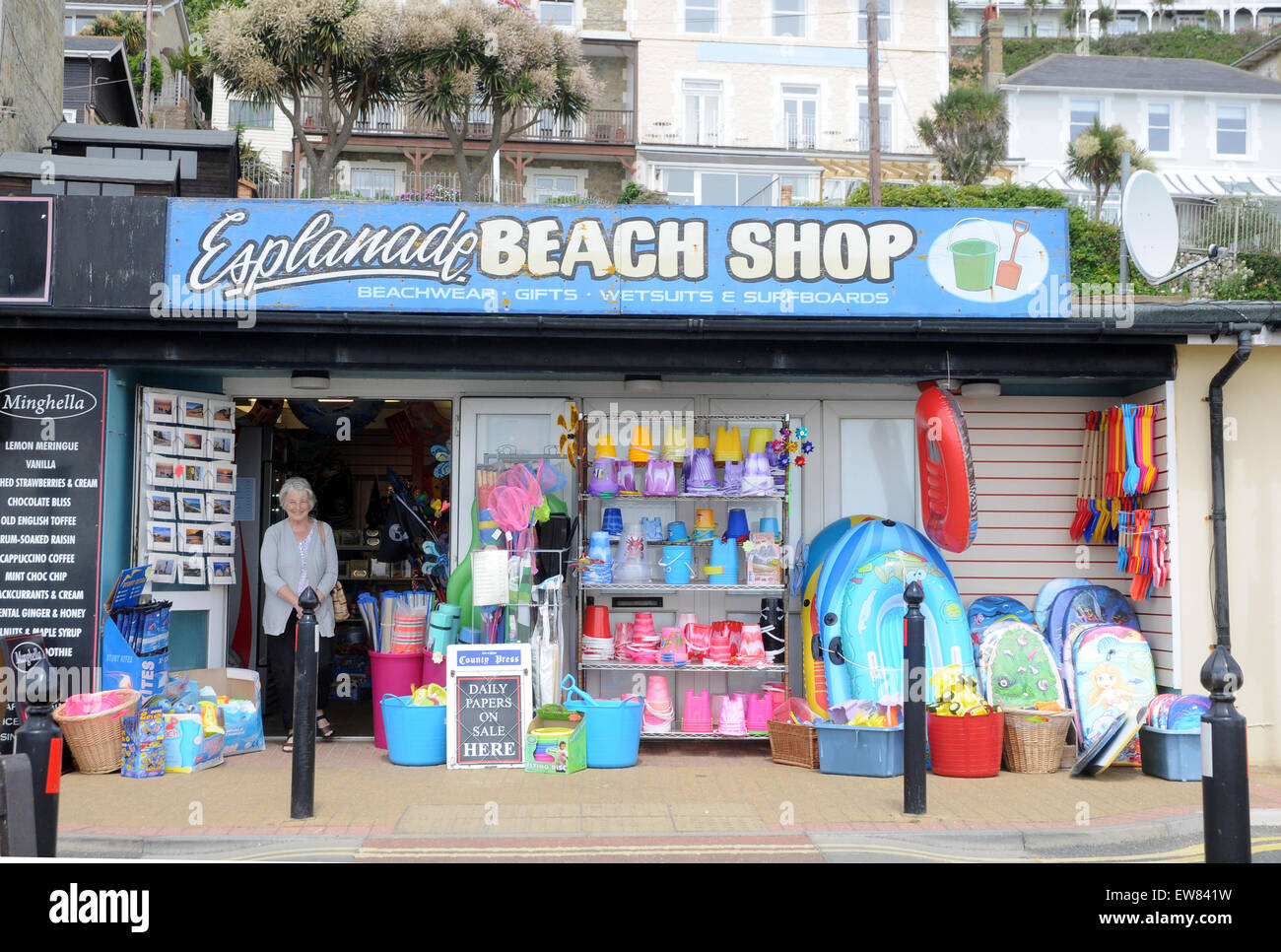 The Esplanade Beach Shop at Ventnor on the Isle of Wight. Pic MIke ...