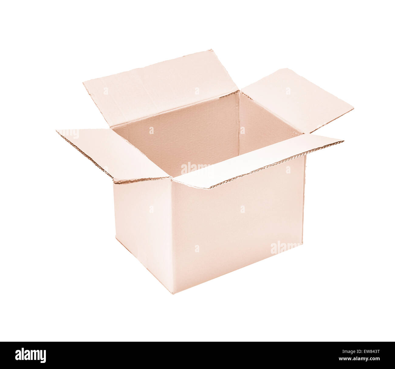 Opened cardboard box Stock Photo - Alamy
