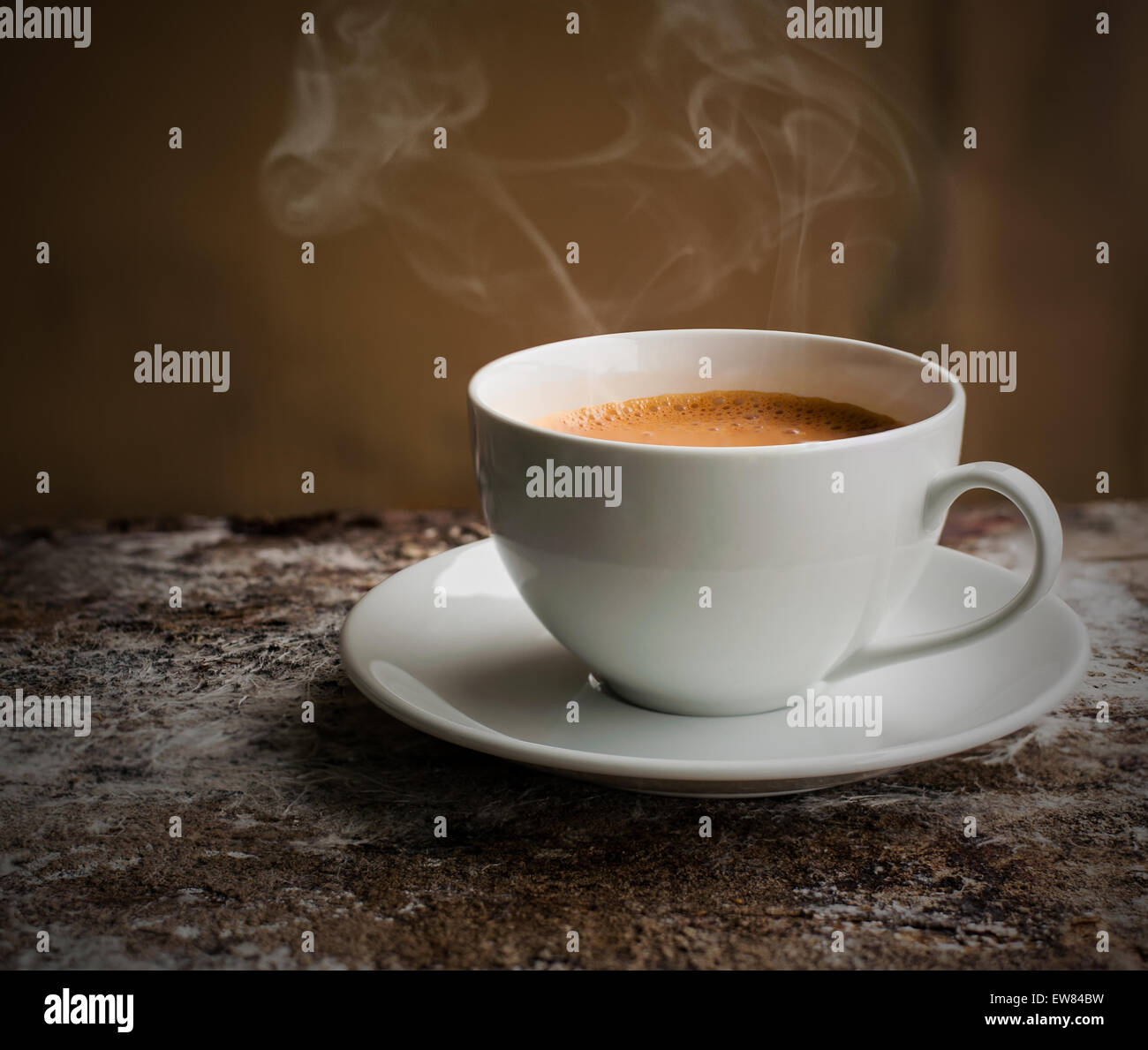 Smork On Cup Of Coffee, Shoot Soft Focus, Stack Image Stock Photo - Alamy