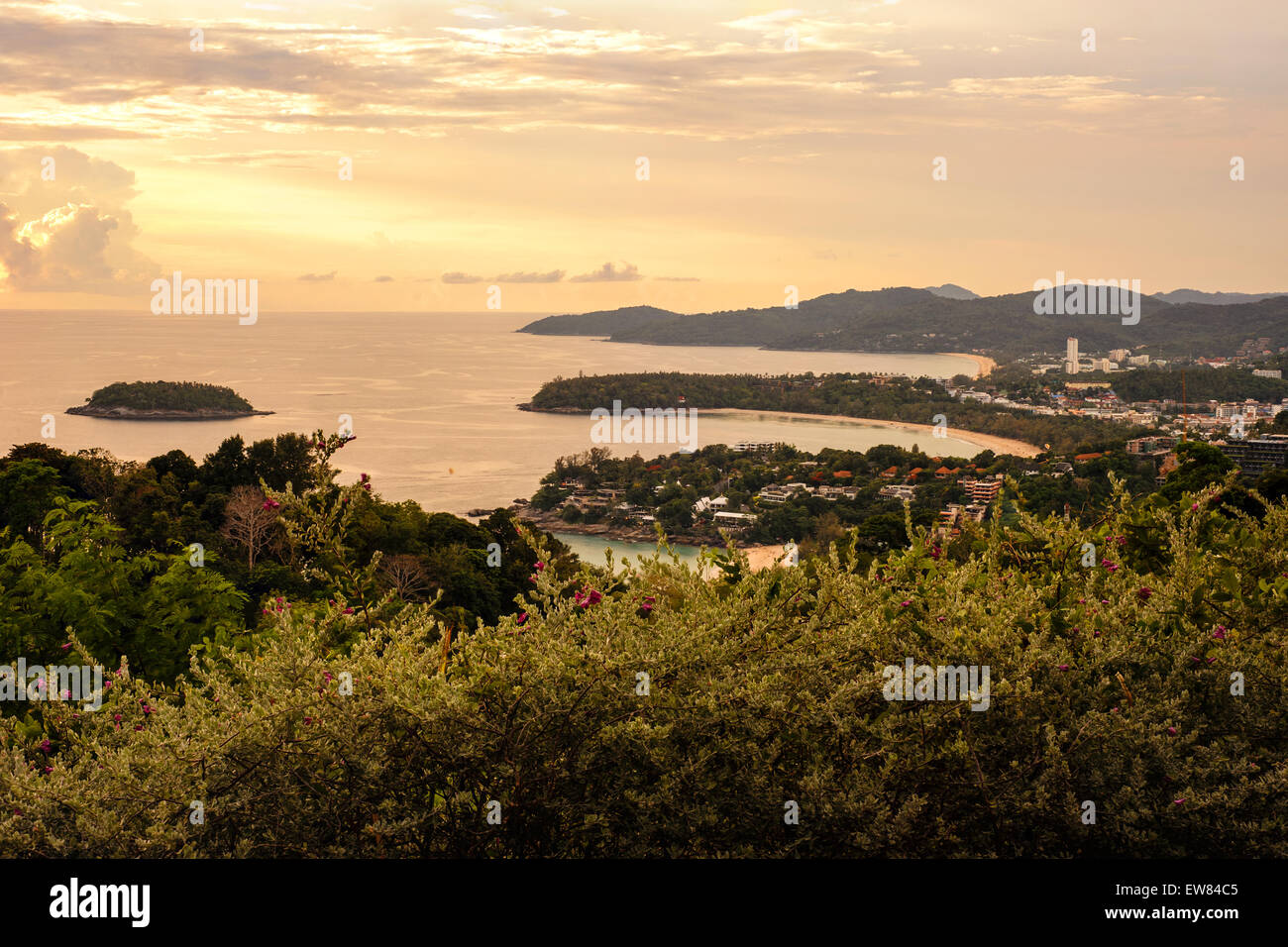 Phuket view point with color of the sunset, Beautiful natural, The ...