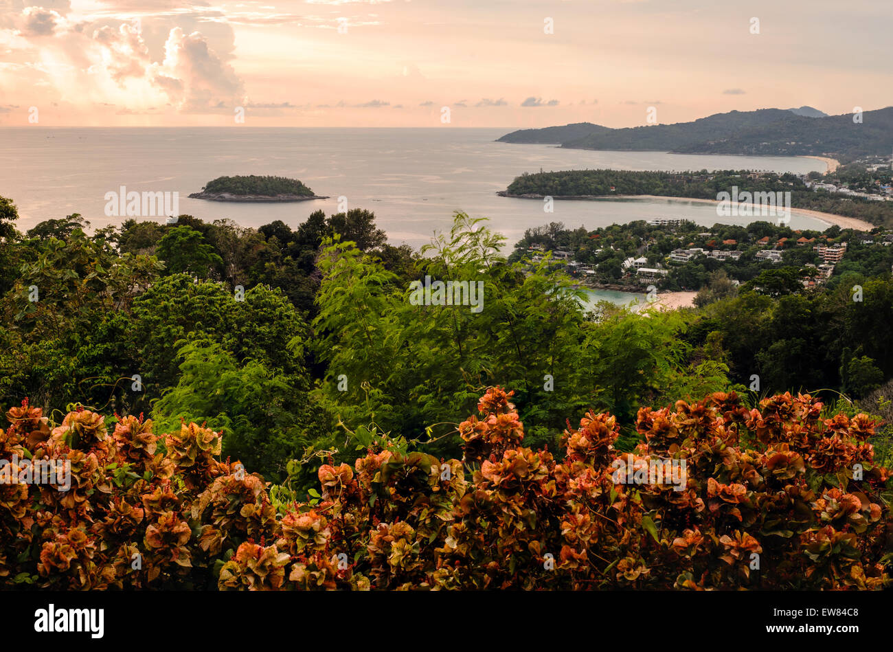 Phuket view point with color of the sunset, Beautiful natural, The ...