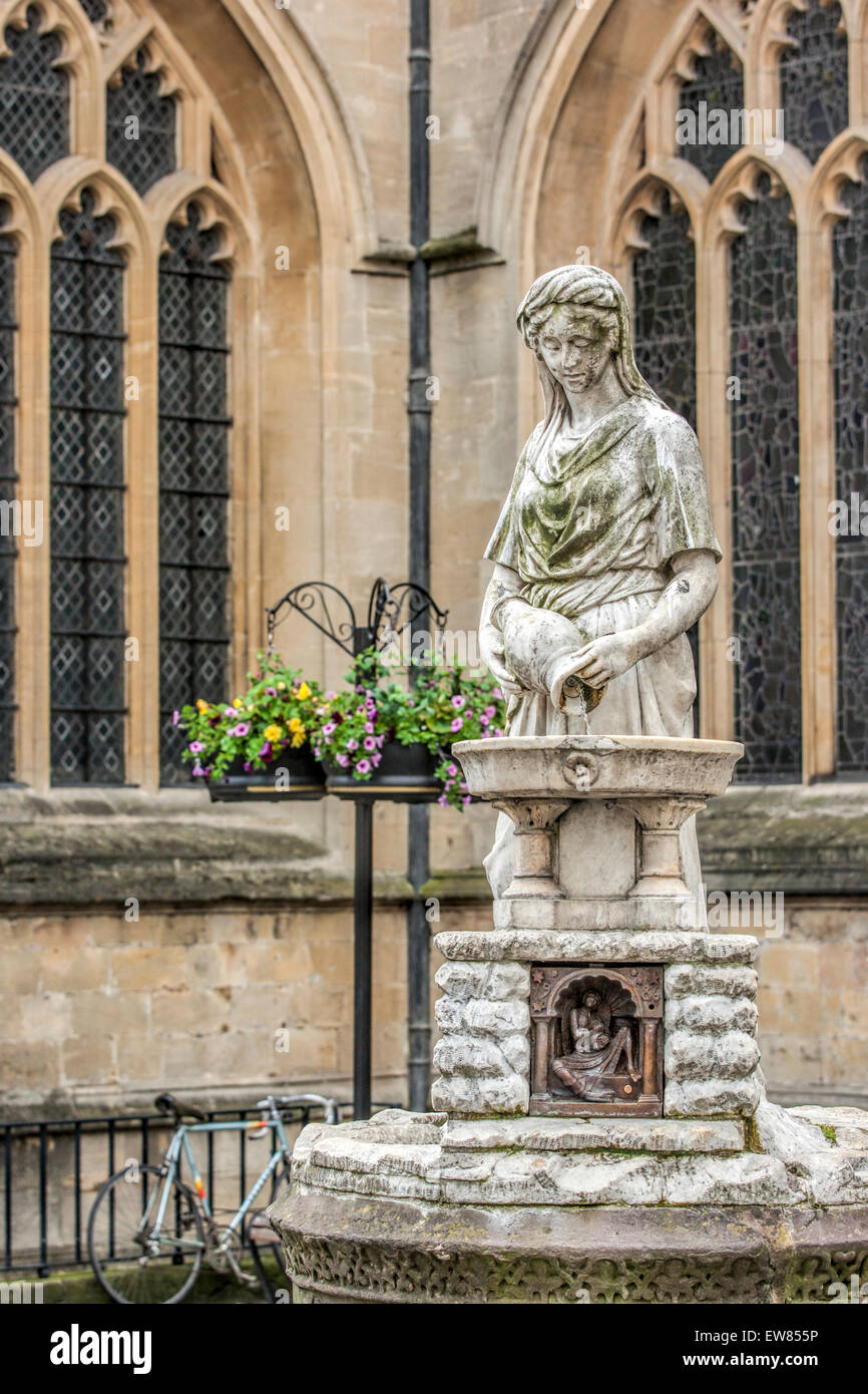 Water is best fountain with statue of a woman with a jug outside Bath ...