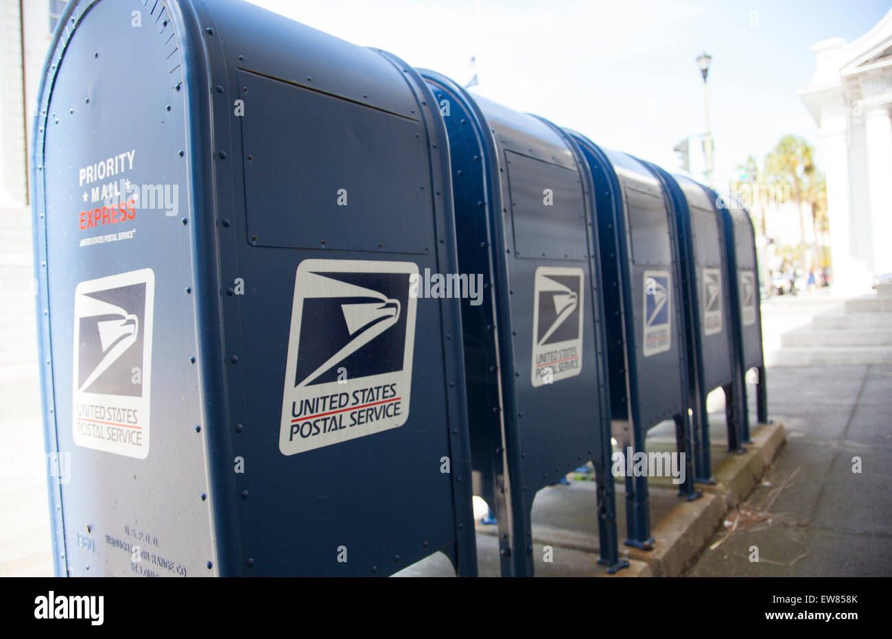 Old Historic US Post Office USPS Mail boxes in Charleston, South ...