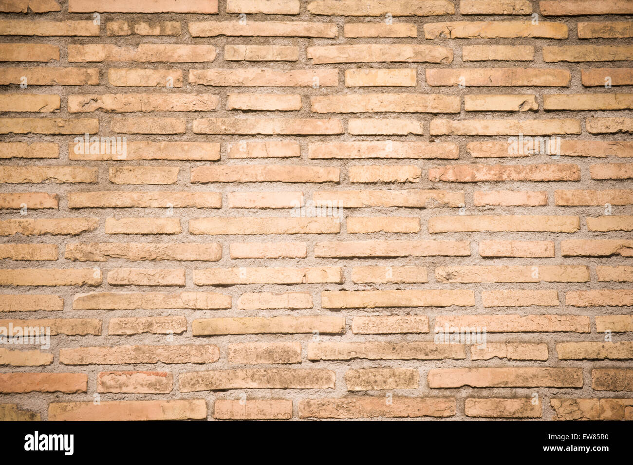 Orange old dirty bricks texture wallpaper background horizontal Stock ...