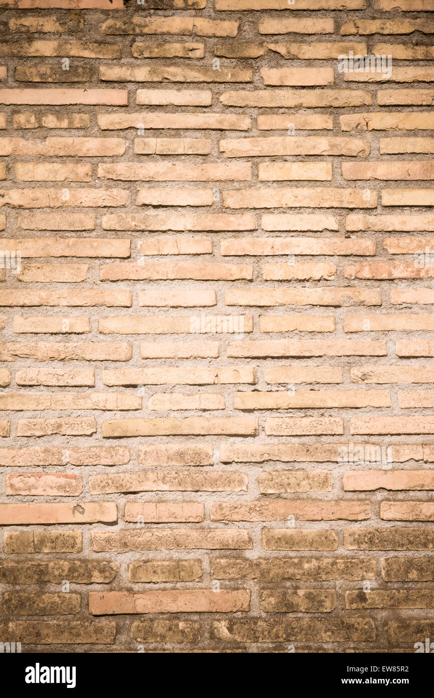 Orange old dirty bricks texture wallpaper background vertical Stock ...