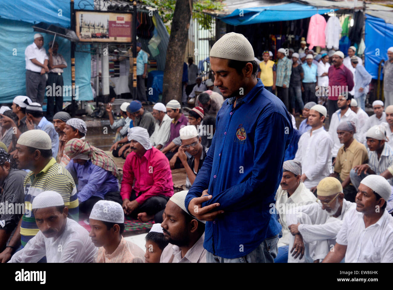 Kolkata, India. 20th June, 2015. Muslim community of Kolkata gather for ...