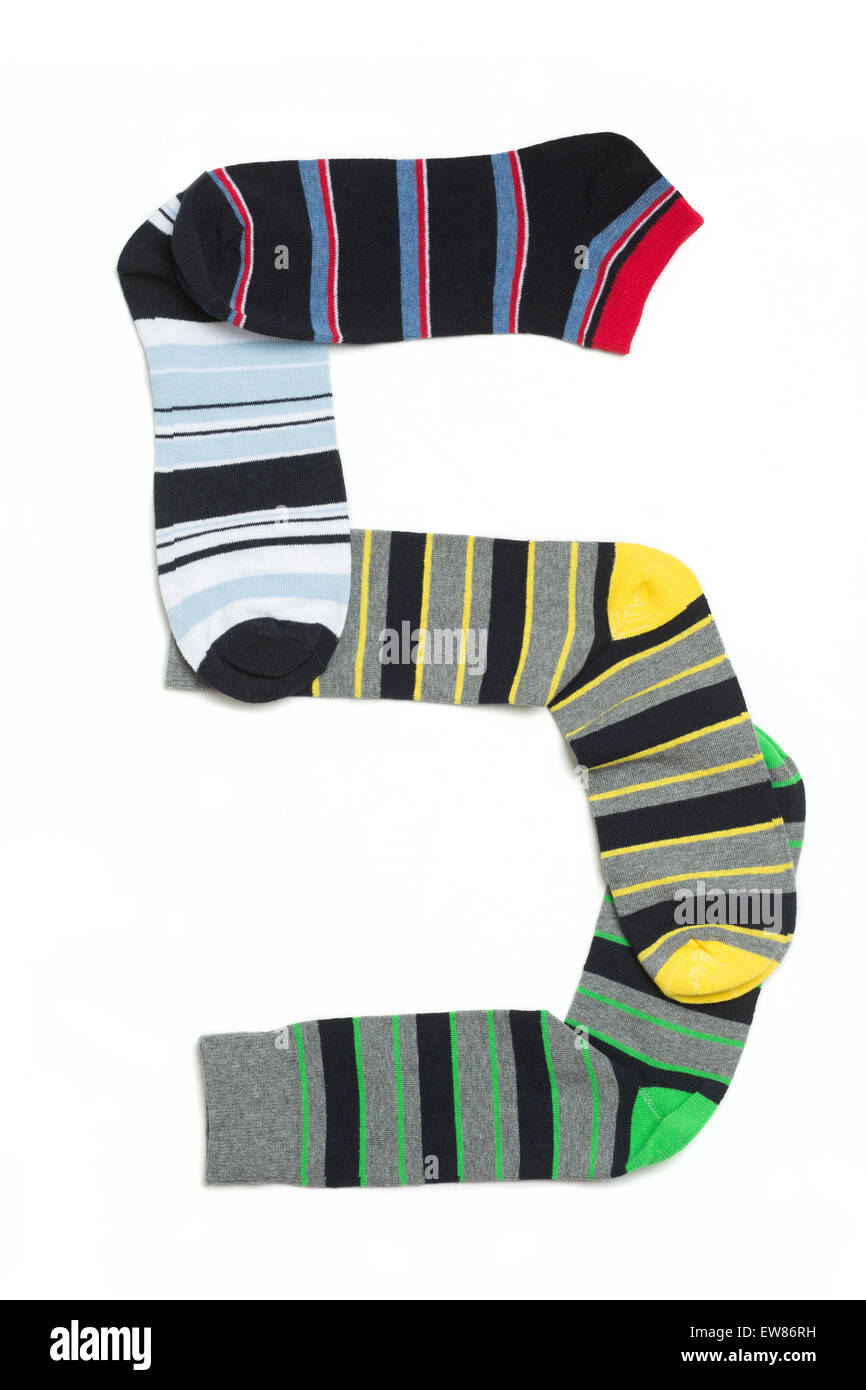 Count five concept illustration Cut Out Stock Images & Pictures - Alamy