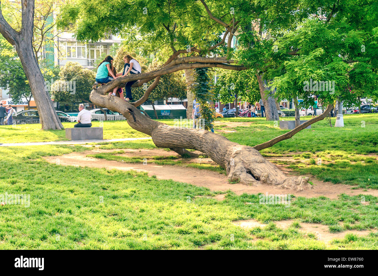 Only girls low angle hi-res stock photography and images - Alamy