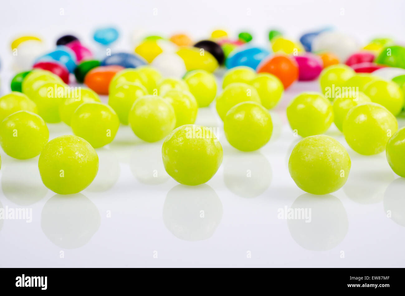 Coloured dragee close up Stock Photo - Alamy