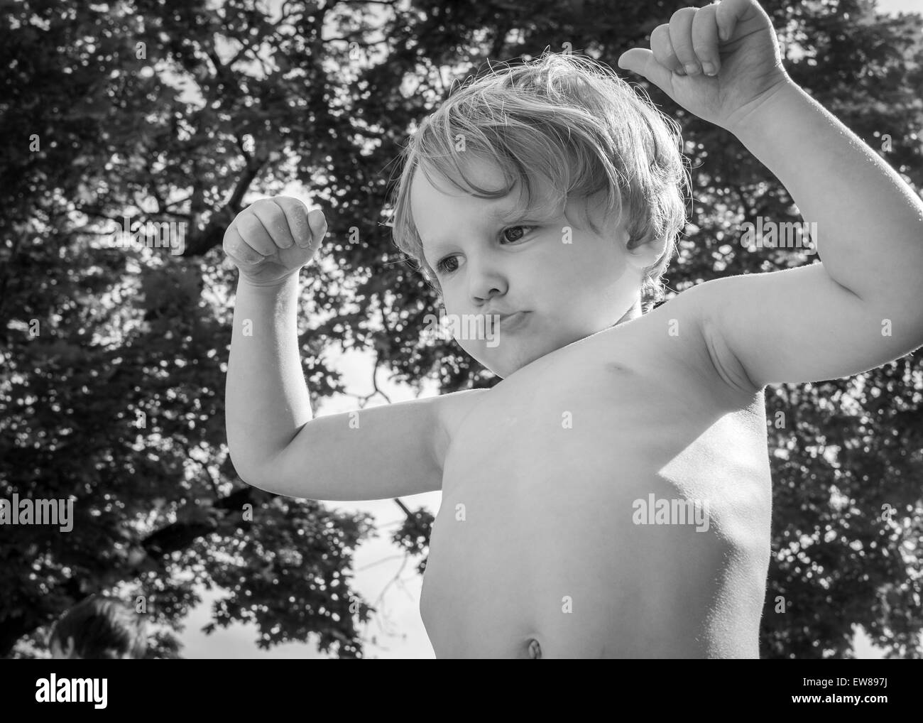 Muscular Black Toddler