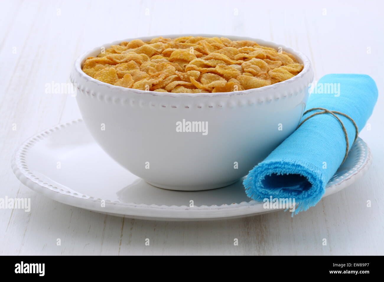 delicious and healthy corn flakes,made with fresh corn seeds Stock ...