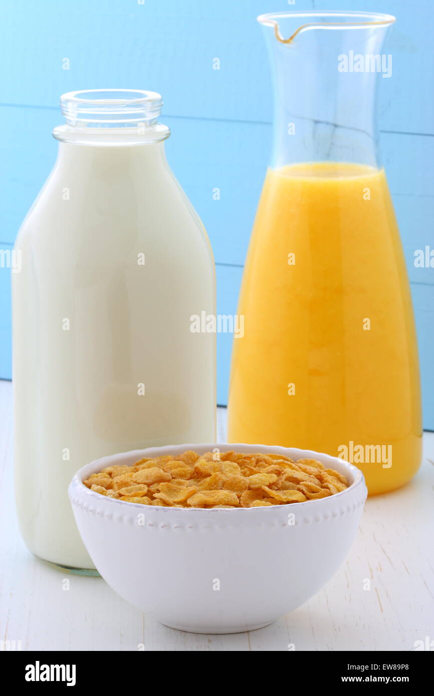 delicious and healthy corn flakes,made with fresh corn seeds Stock ...