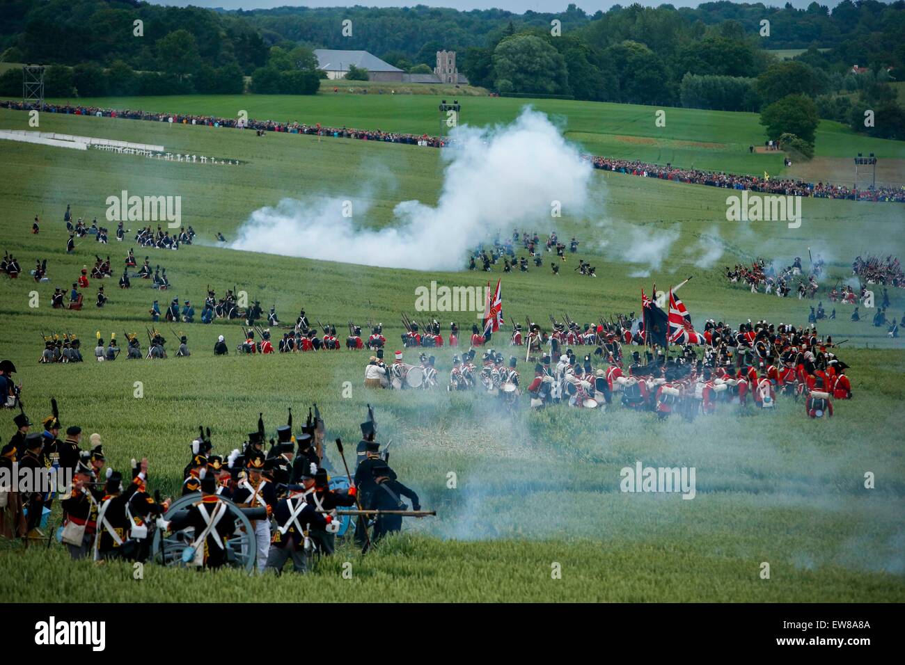 Battle of waterloo 2015 reenactment hi-res stock photography and images ...