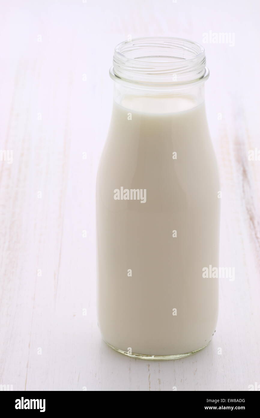 Delicious fresh milk, one of the primary sources of nutrition Stock ...