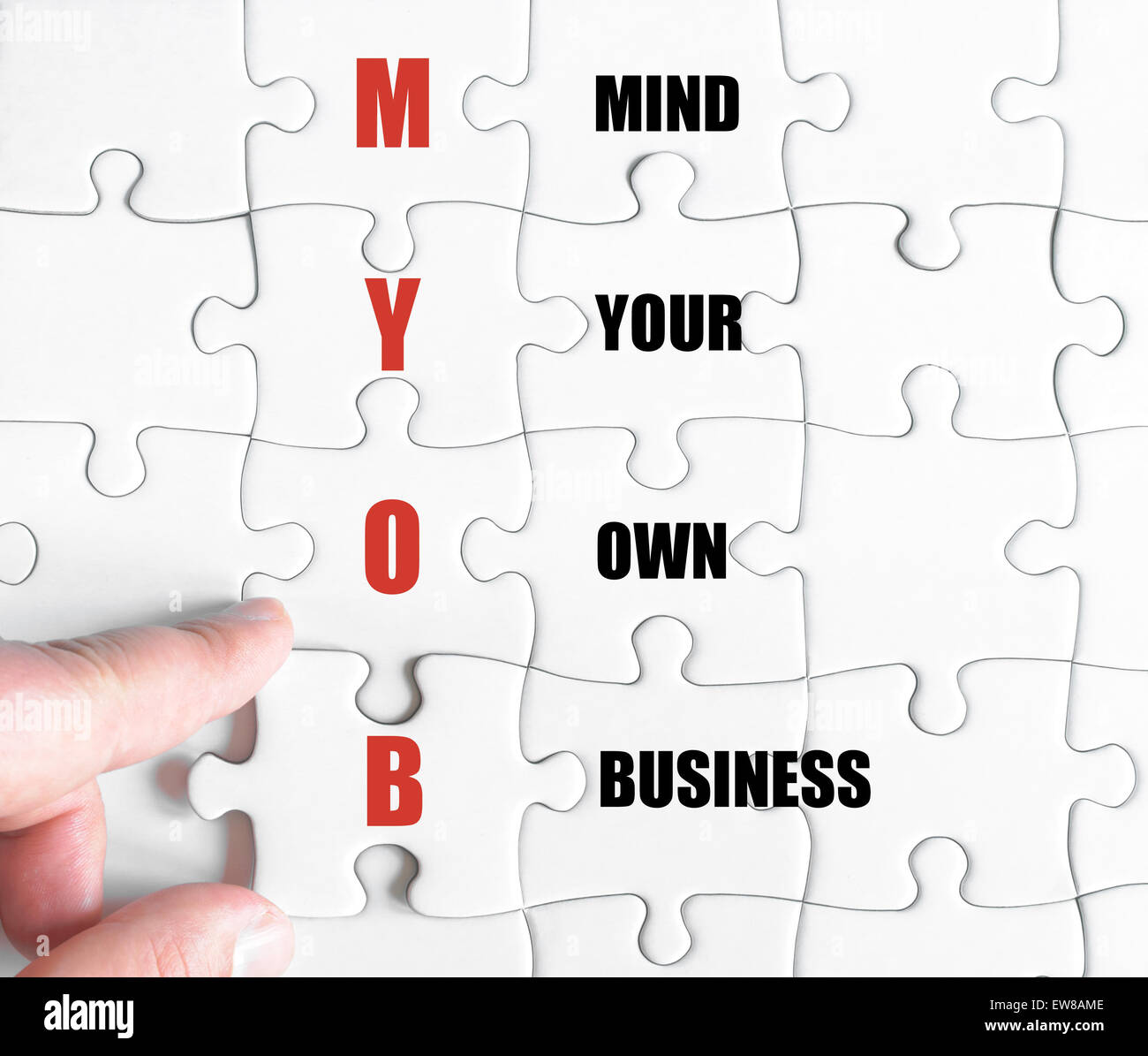 Mind your own business hi-res stock photography and images - Alamy