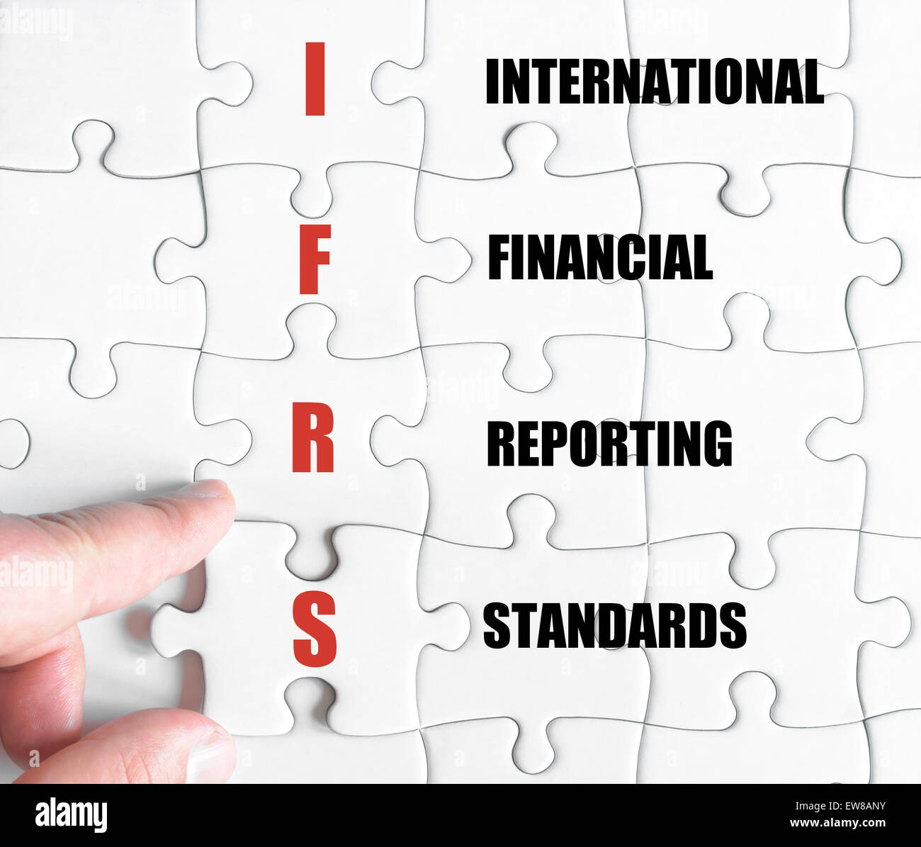 Concept image of Business Acronym IFRS as International Financial Reporting Standards Stock ...
