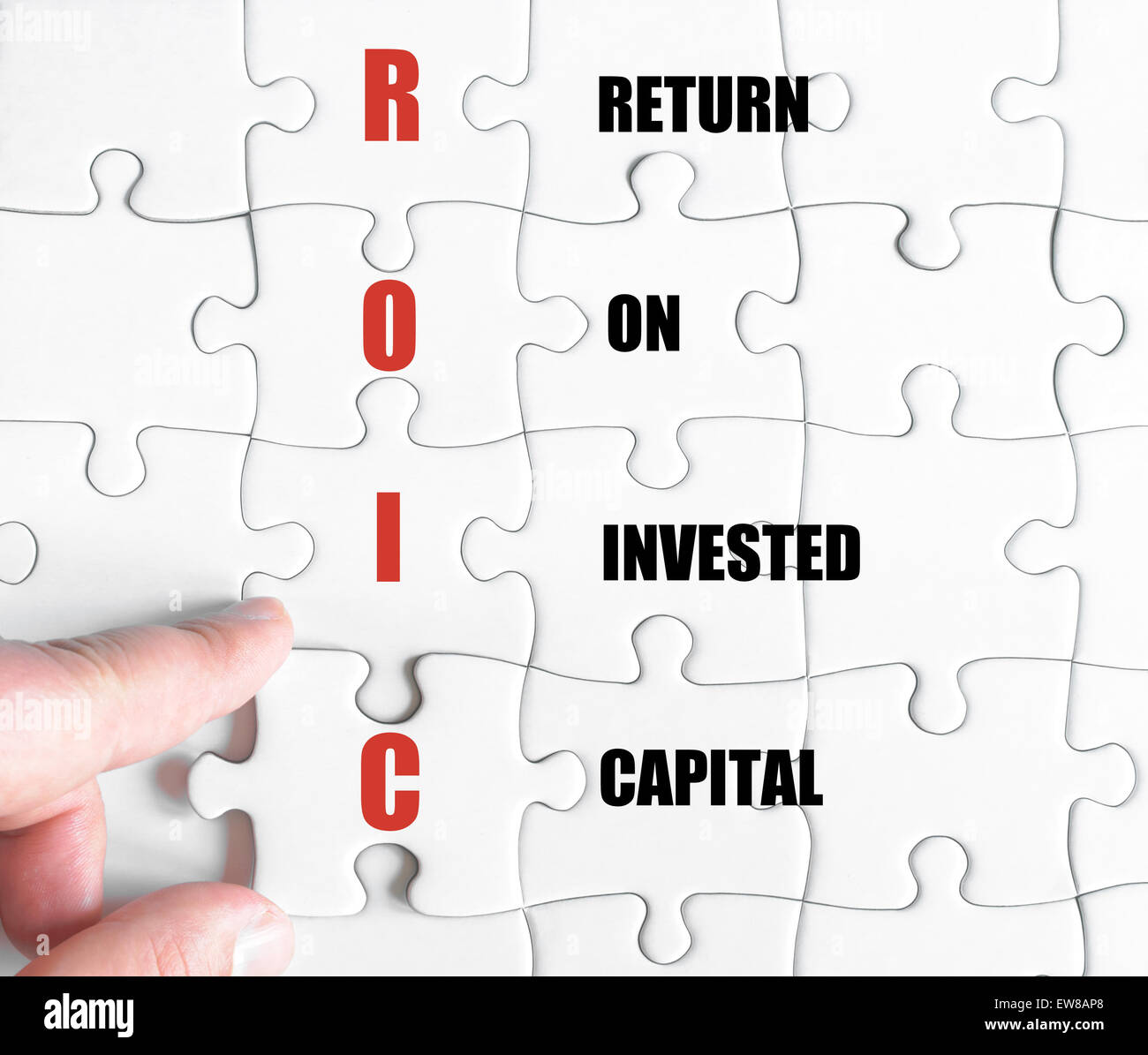 Concept image of Business Acronym ROIC as Return On Invested Capital ...