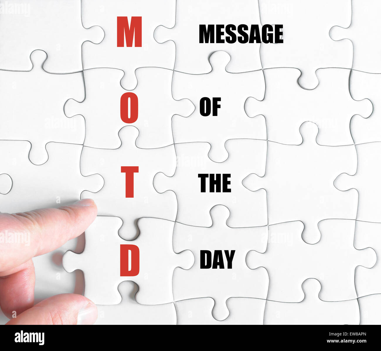 Concept image of Business Acronym MOTD as Message Of The Day Stock ...