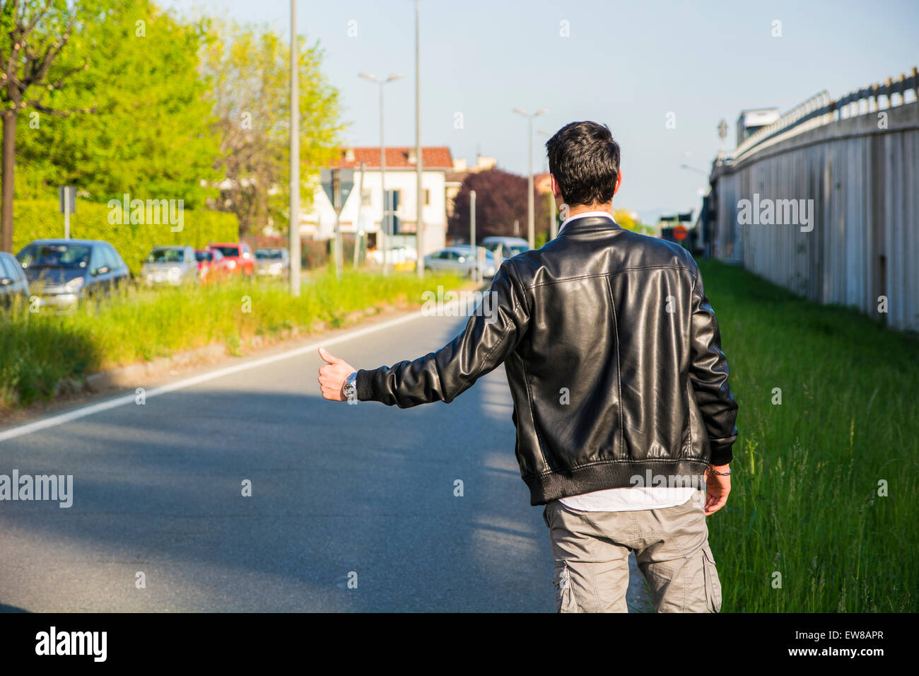 Hitchhiker car hi-res stock photography and images - Alamy