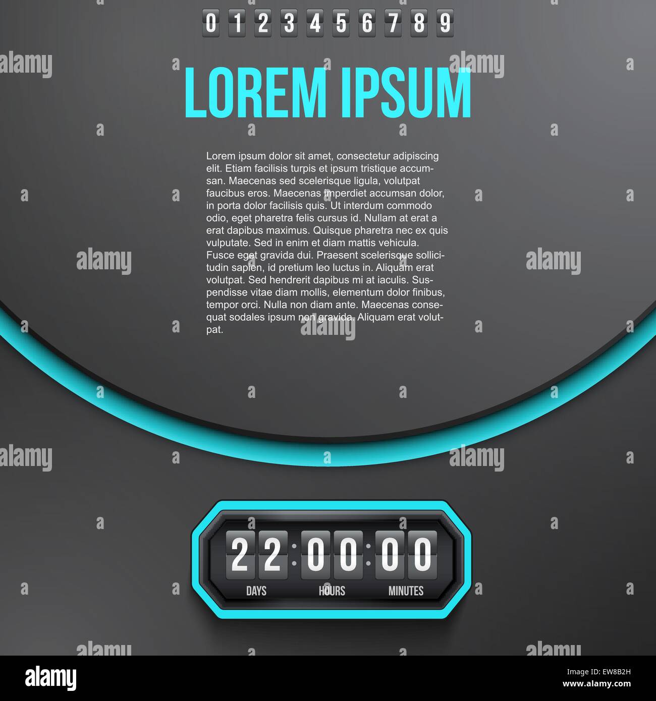 Background Coming Soon And Countdown Timer Vector Stock Vector Image And Art Alamy