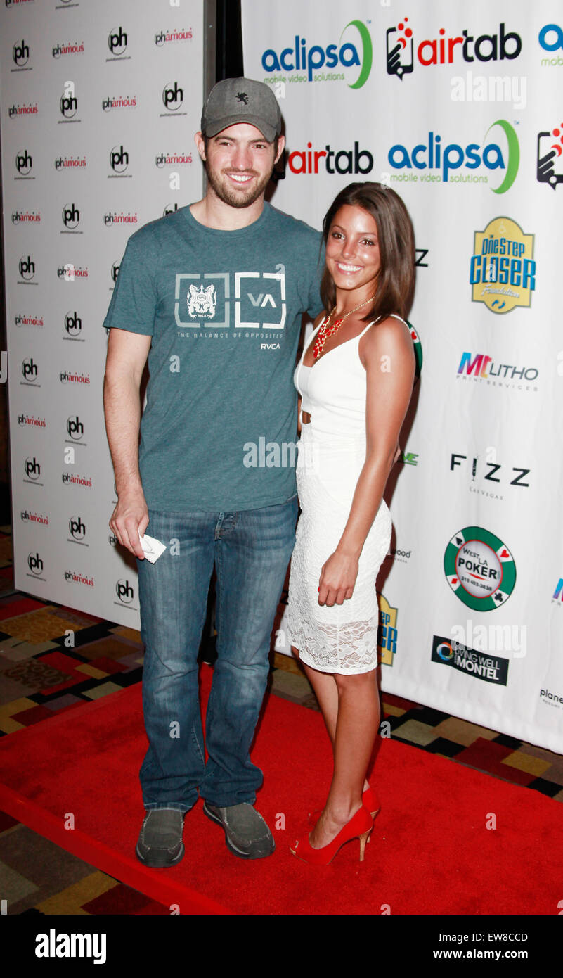 Las Vegas, Nevada, USA. 19th June, 2015. Joe Cada and Erica Szychulski ...