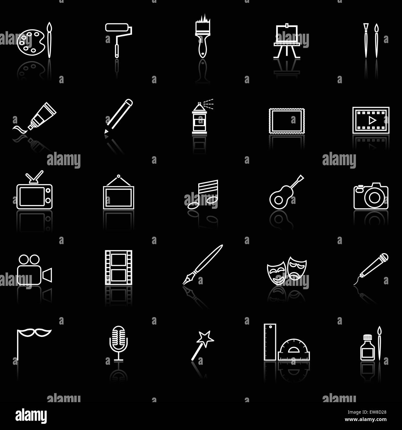 Black line picture frame on Black and White Stock Photos & Images - Alamy