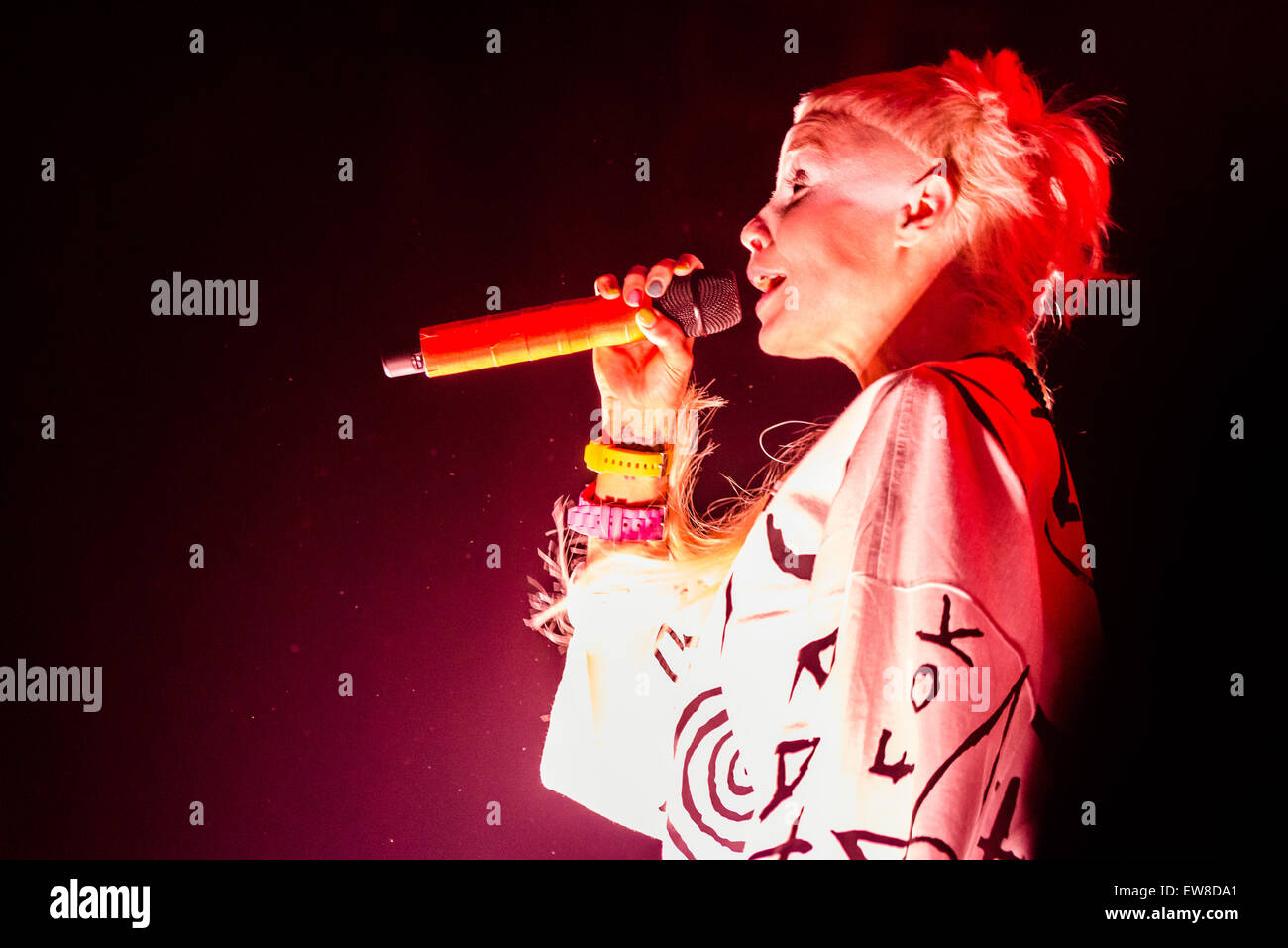 Barcelona, Catalonia, Spain. 20th June, 2015. Vocalist of South African ...