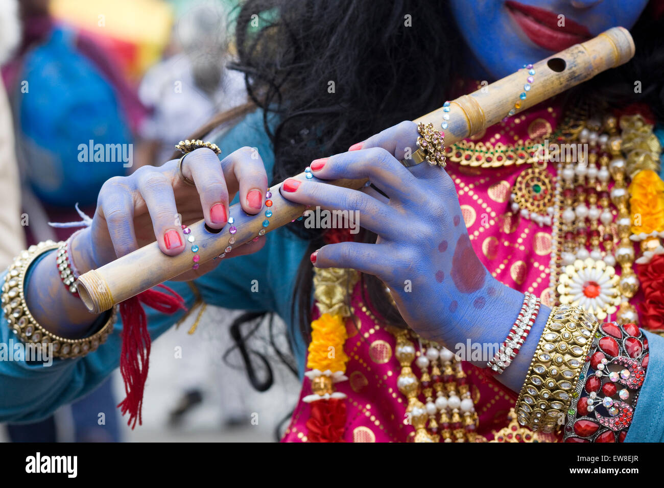 Krishna costume hi-res stock photography and images - Alamy