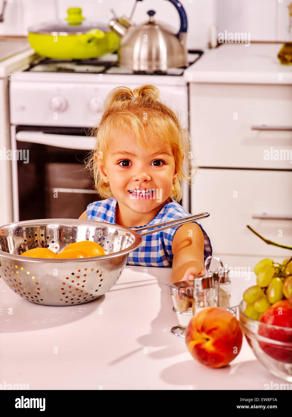 Child with rolling-pin dough Stock Photo - Alamy Child with rolling-pin dough Stock Photo - Alamy