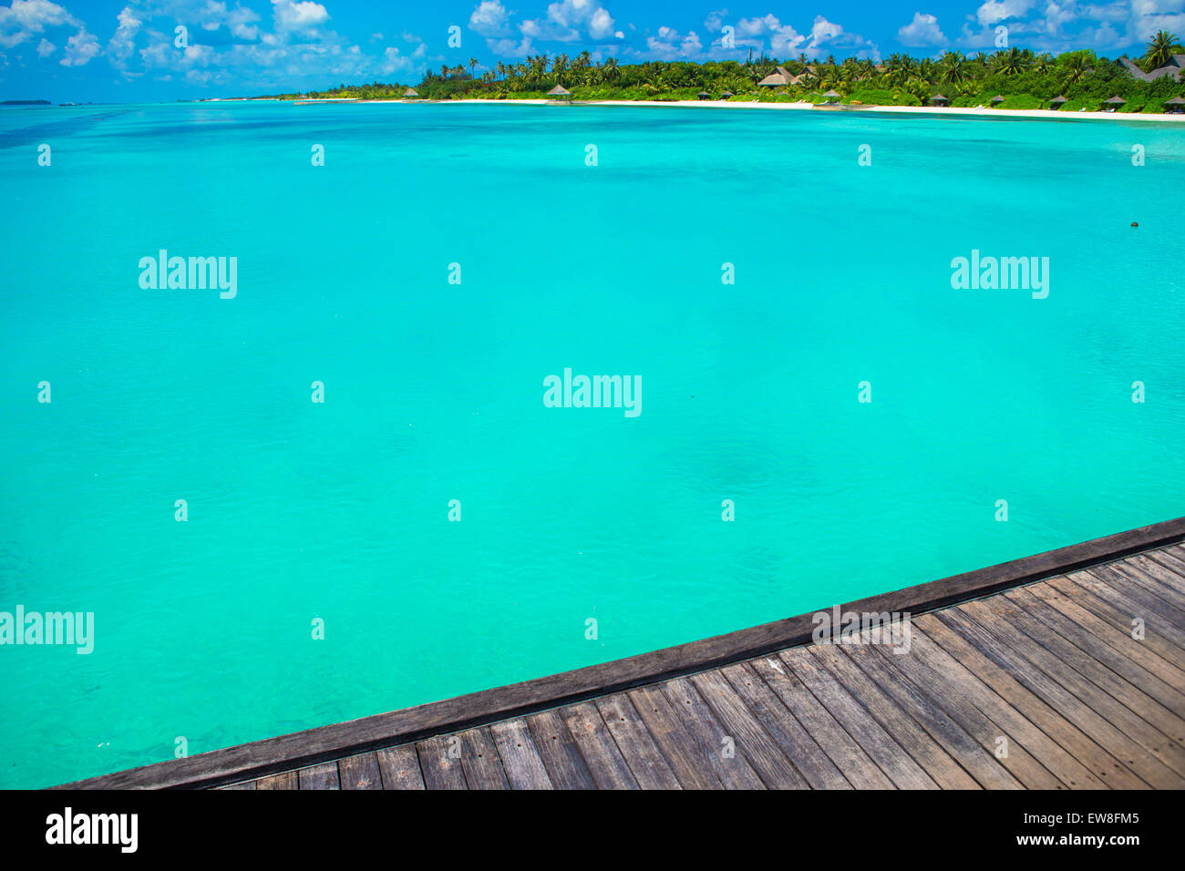 Beautiful tropical view of perfect ideal island Stock Photo - Alamy