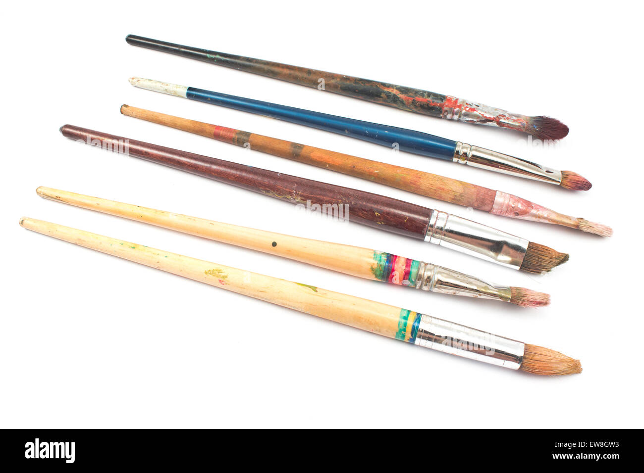 Art brushes on artist Cut Out Stock Images & Pictures - Alamy